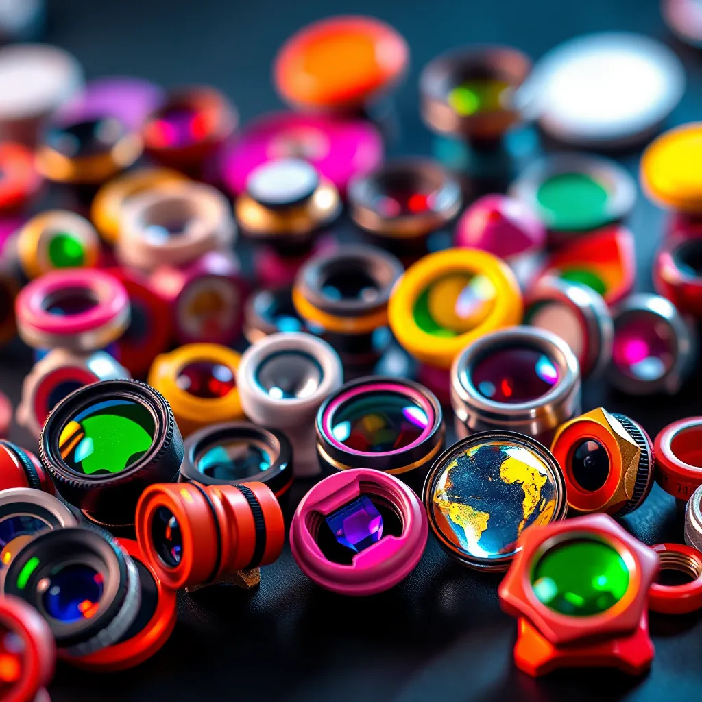 Unique 3D Printed Focus Lens Pins for Art Enthusiasts : LevelUpTalk
