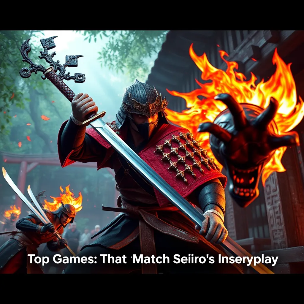 Top Games That Match Sekiro's Intense Gameplay : LevelUpTalk