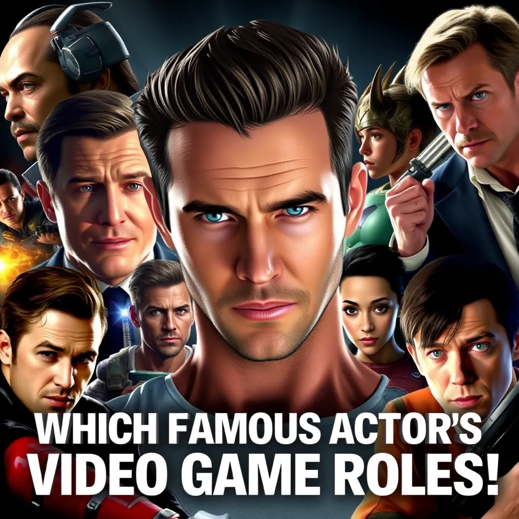 Which Famous Actors Could Shine in Upcoming Video Games? : LevelUpTalk