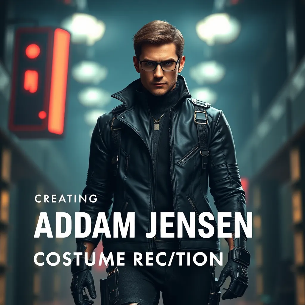 Crafting Adam Jensen's Iconic Look from Deus Ex : LevelUpTalk