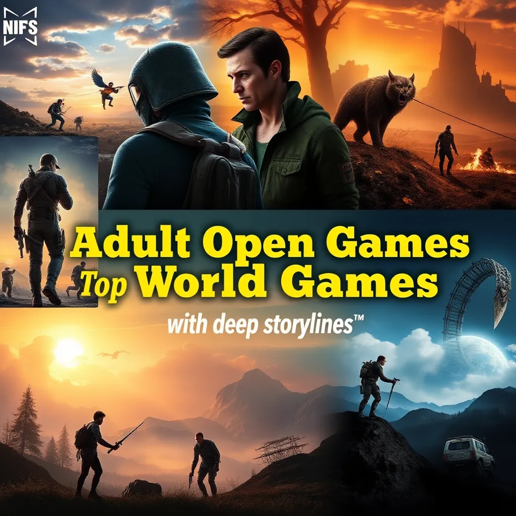 Top Adult Open World Games with Deep Storylines : LevelUpTalk