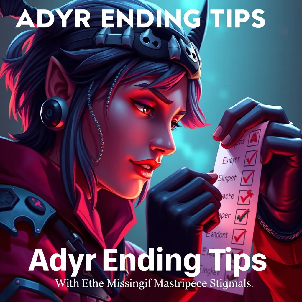Essential Tips to Avoid Missing Adyr Ending Stigmas : LevelUpTalk
