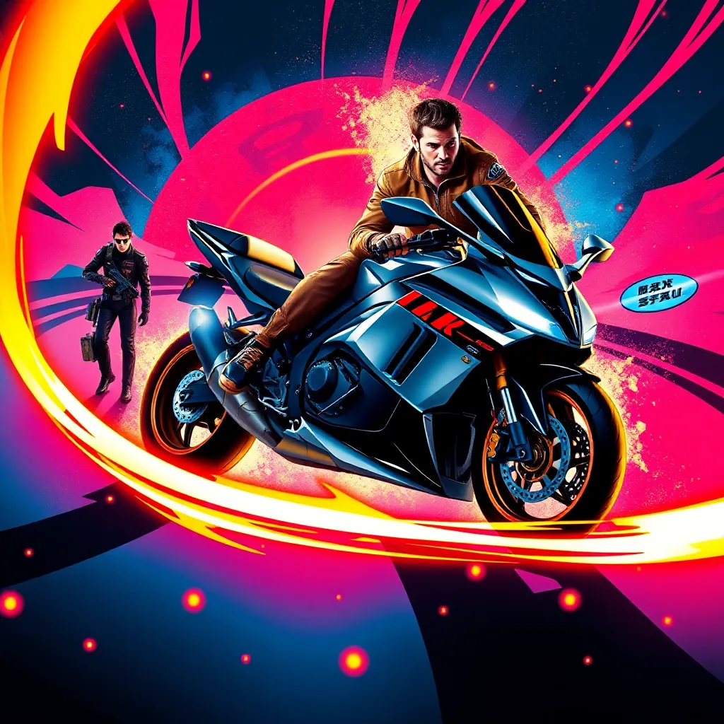 Creating An Akira Style Poster Featuring Max And Interceptor Leveluptalk