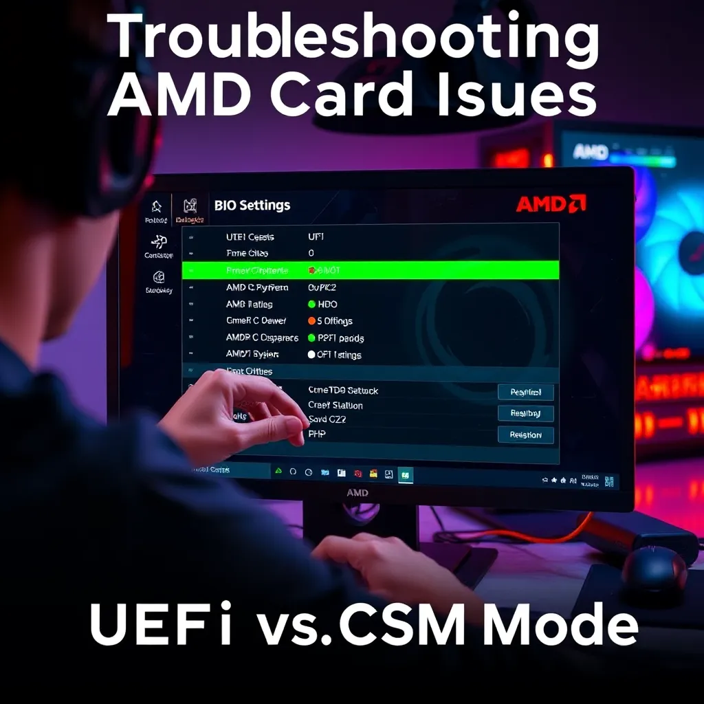 Troubleshooting AMD Card Issues: UEFI vs. CSM Mode : LevelUpTalk