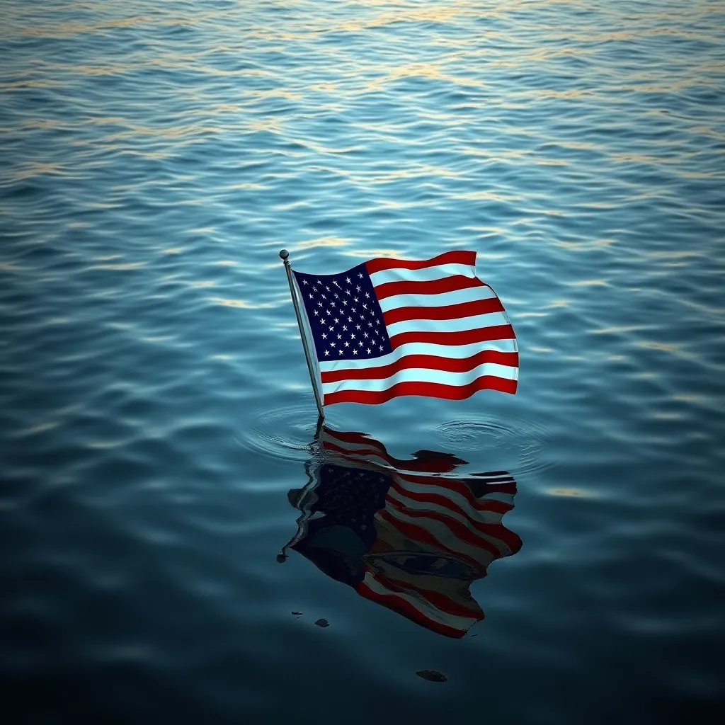 American Flag Spotted in Volga River: A Curiosity : LevelUpTalk