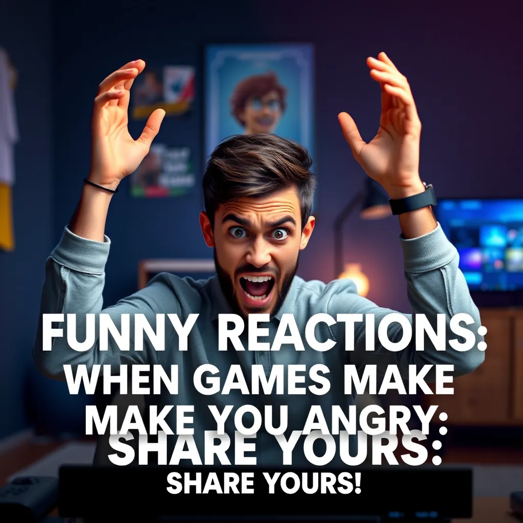 Funny Reactions When Games Make You Angry: Share Yours! : LevelUpTalk