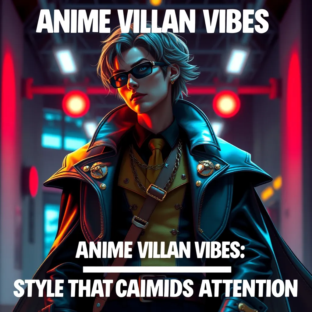 Anime Villain Vibes: Style That Commands Attention : LevelUpTalk