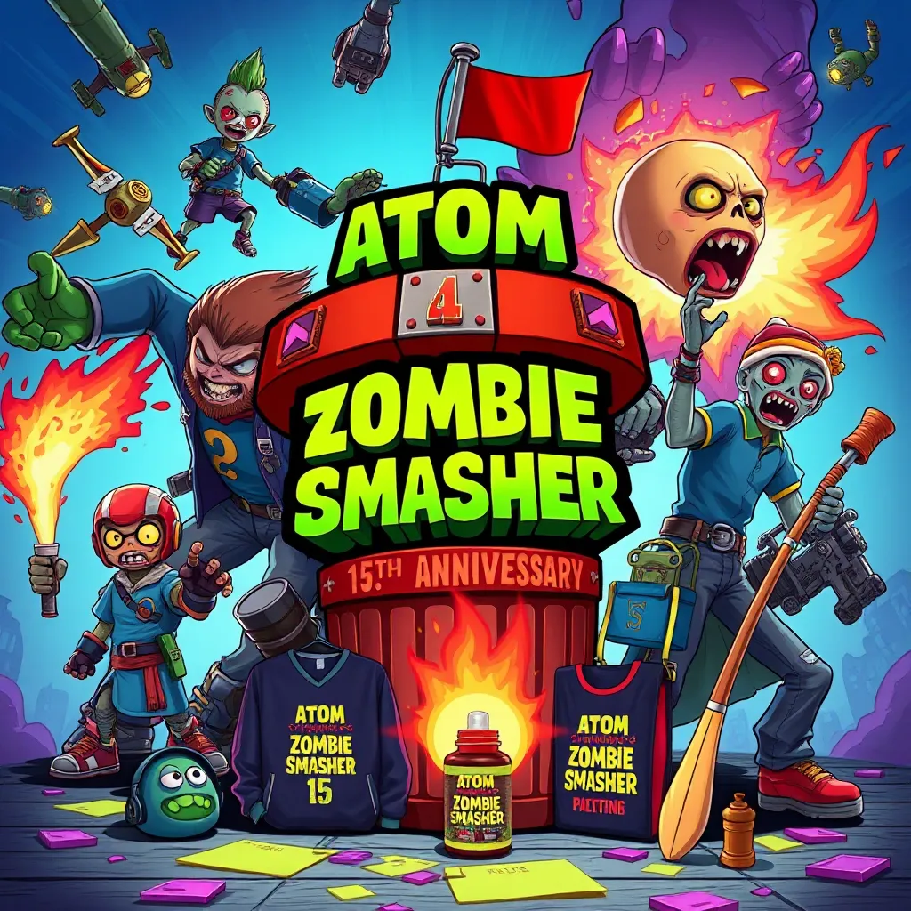 Atom Zombie Smasher 15th Anniversary Brings New Update & Merch ...
