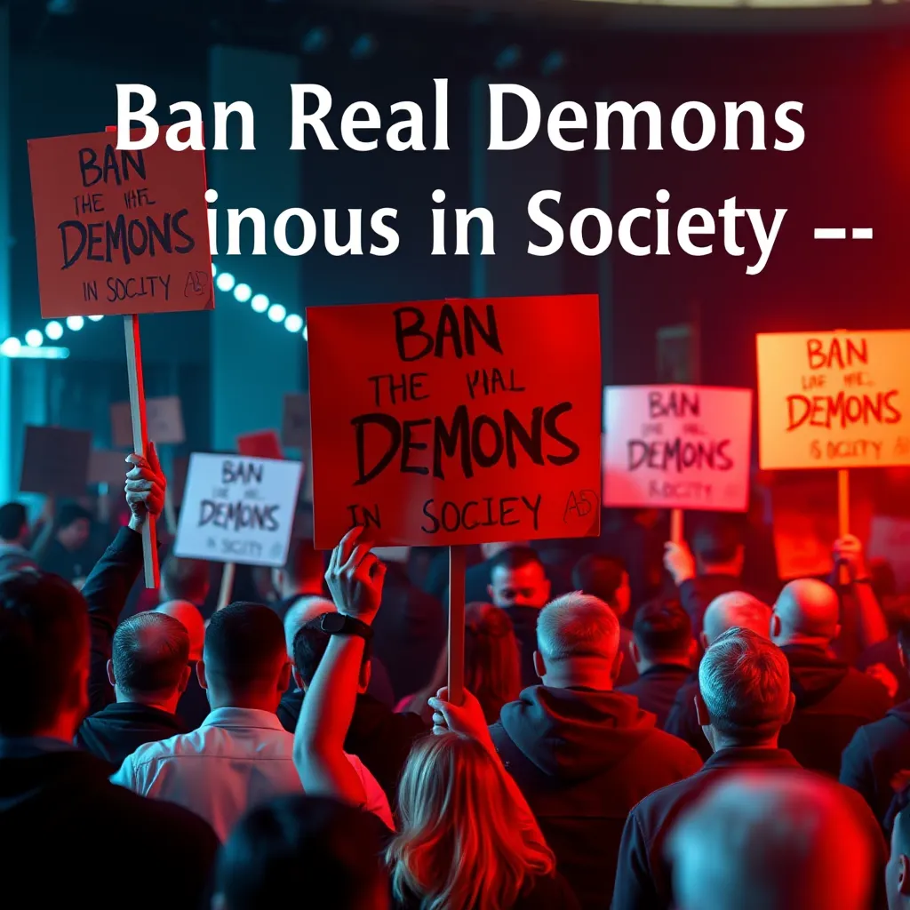 Call to Action: Ban the Real Demons in Society : LevelUpTalk