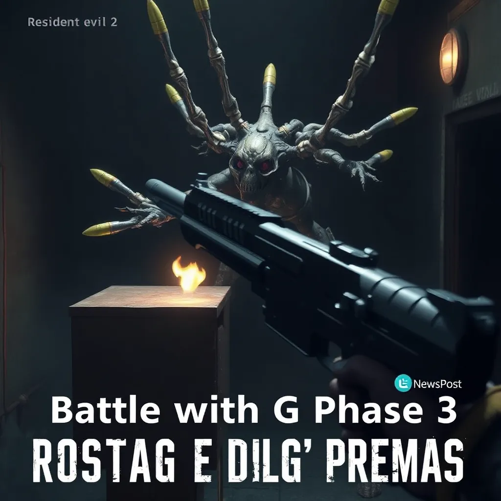 Struggling Against G Phase 3 in Resident Evil 2 : LevelUpTalk