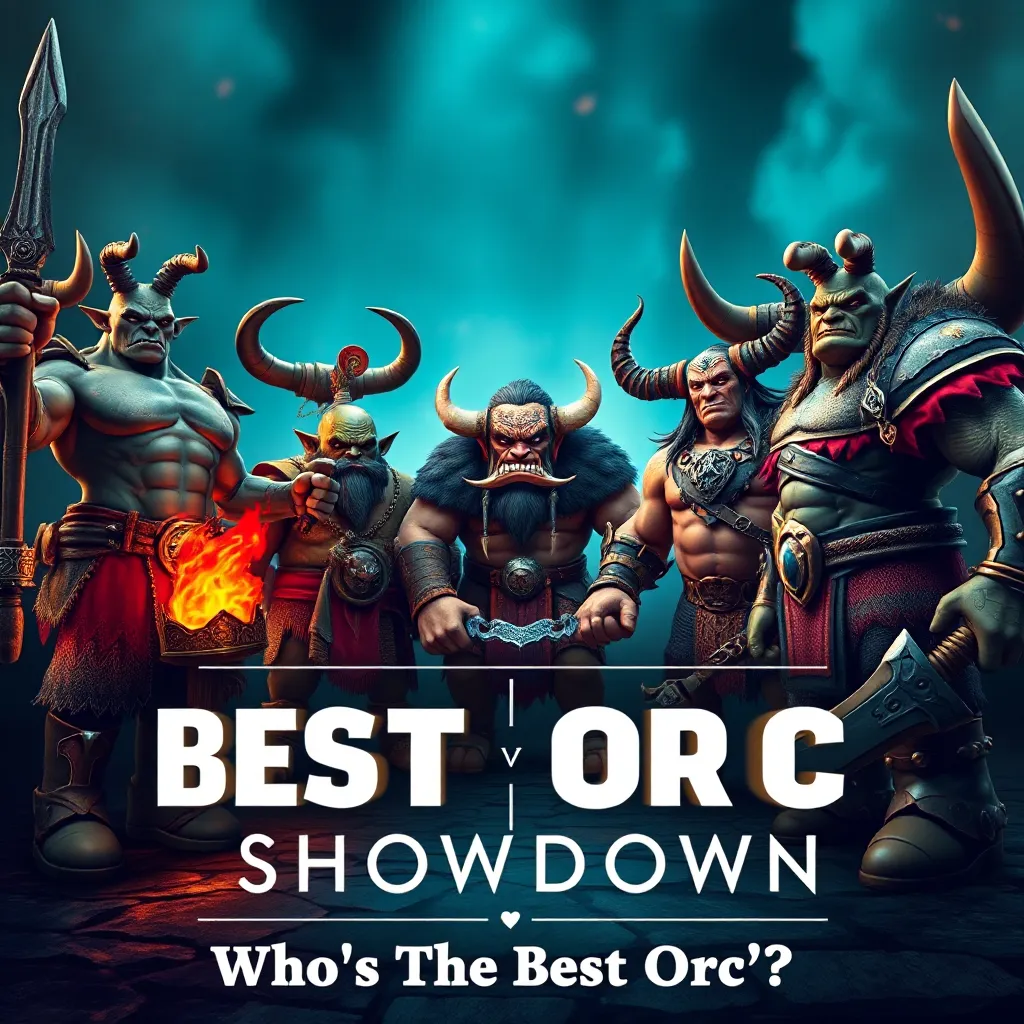 The Ultimate Orc Showdown: Who's the Best Orc? : LevelUpTalk