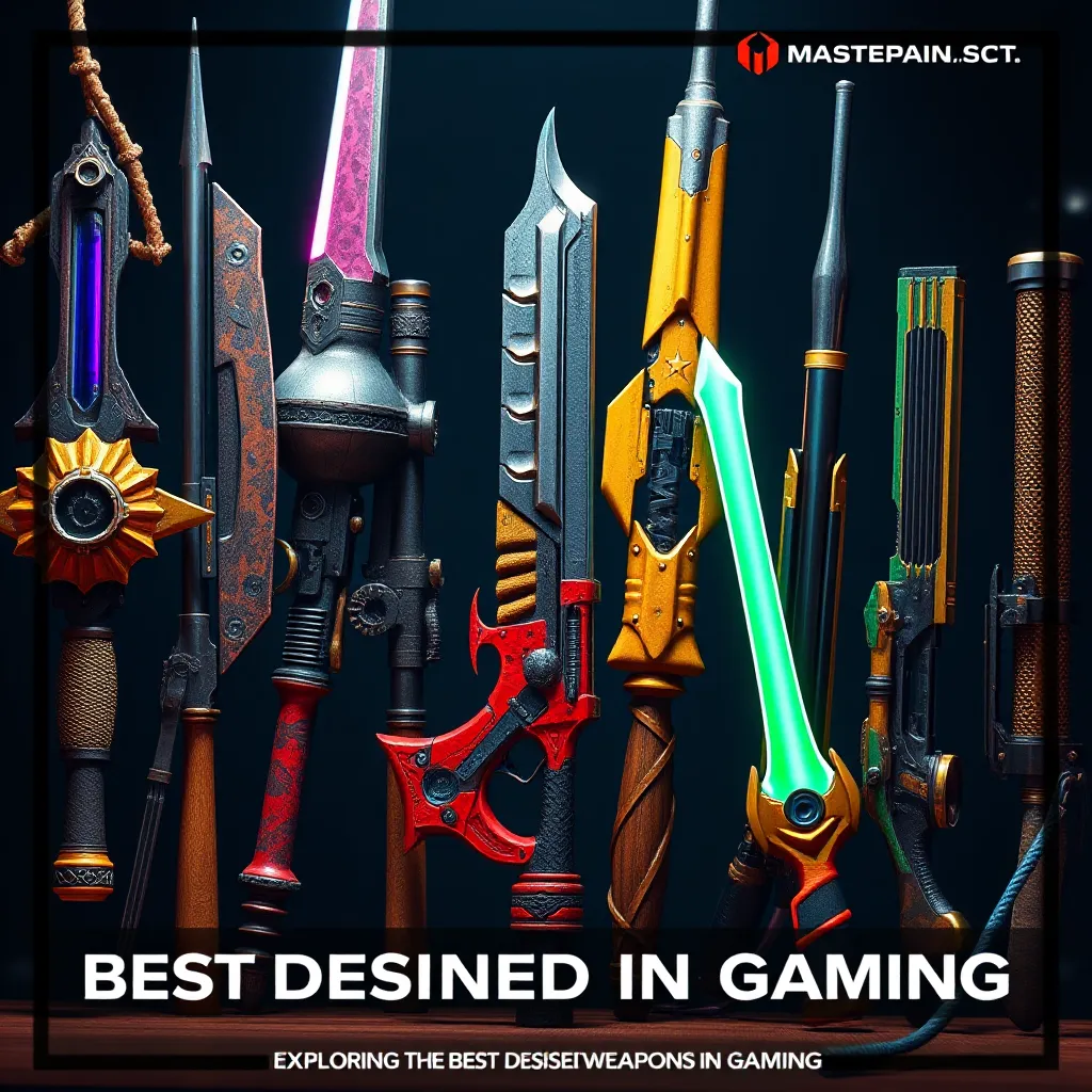 Exploring the Best Designed Weapons in Gaming : LevelUpTalk