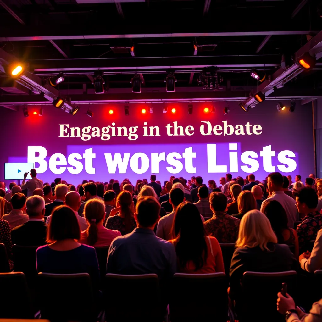 Engaging in the Debate: Best and Worst Lists : LevelUpTalk