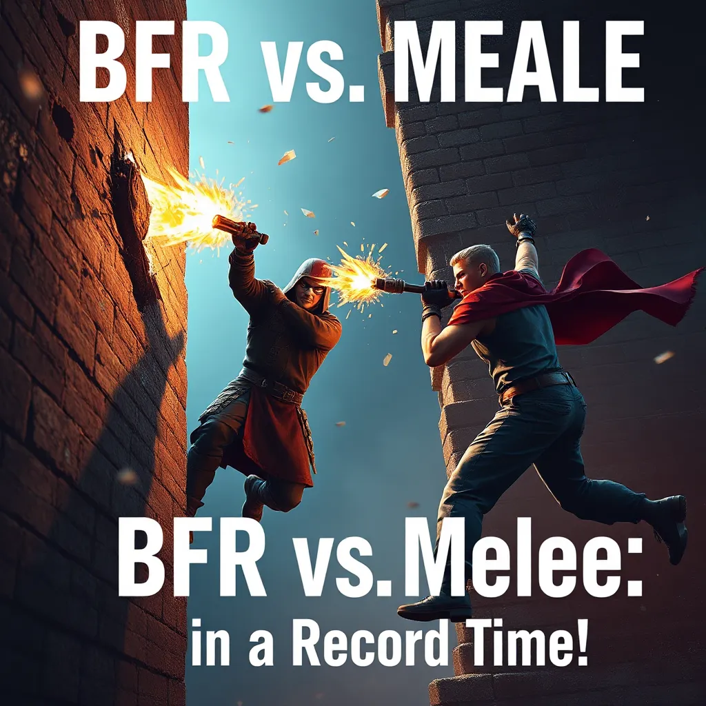 BFR vs. Melee: Breaking Walls in Record Time! : LevelUpTalk