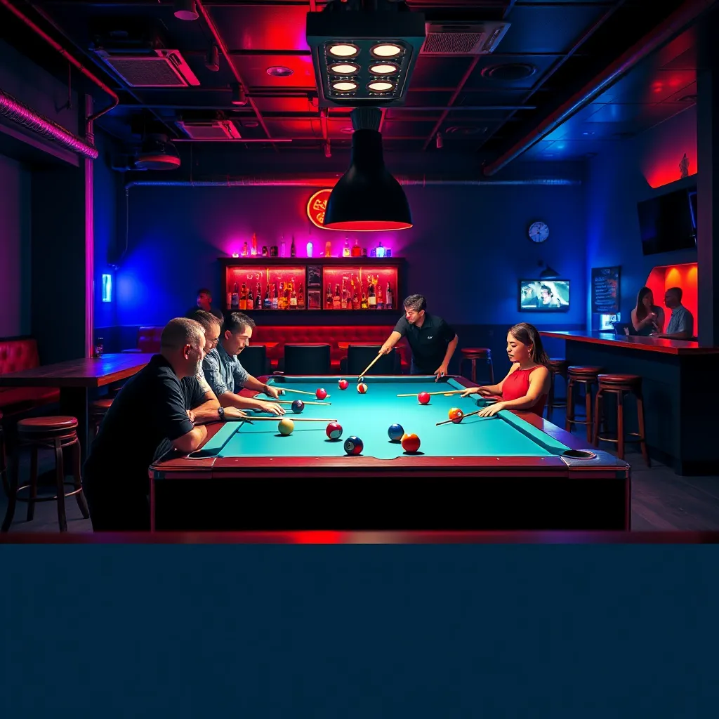 Experience the Thrill at Black Hole Pool - Hustle Bar : LevelUpTalk