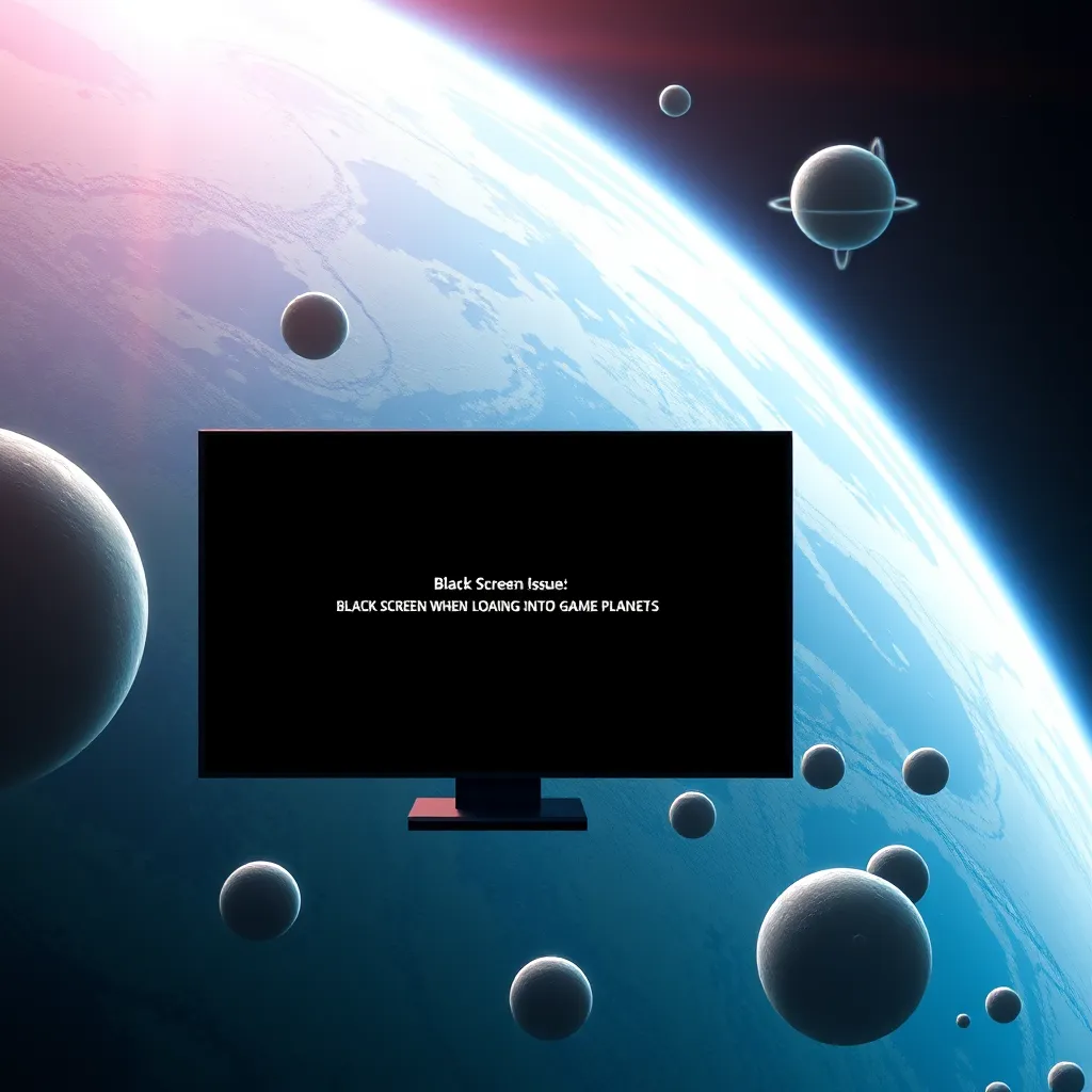 Black Screen Issue When Loading Into Game Planets : LevelUpTalk