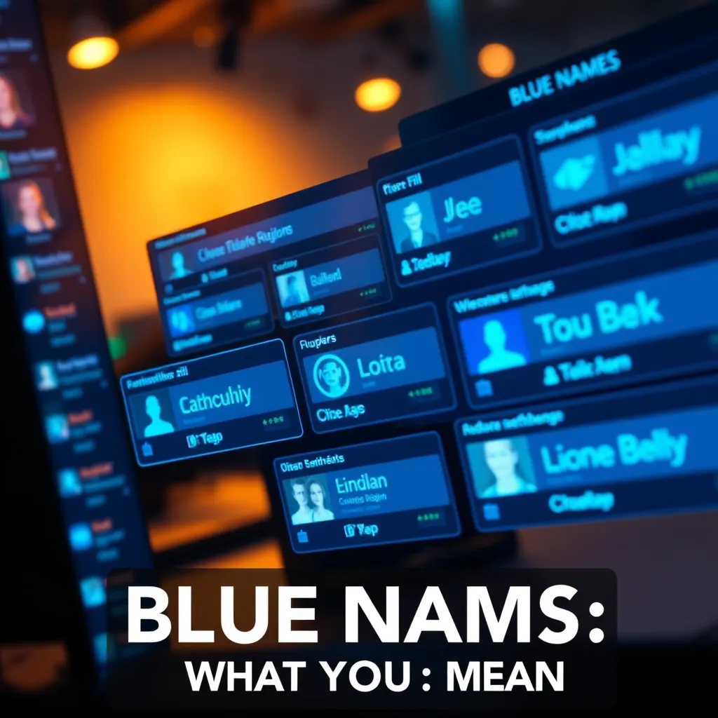 Understanding Blue Names in Online Forums: What They Mean : LevelUpTalk