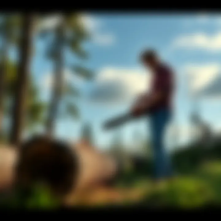 Forsen Takes Action: The Moment He Cuts Down a Tree : LevelUpTalk