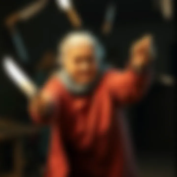 Grandma's Impressive Knife-Dodging Skills on Display : LevelUpTalk