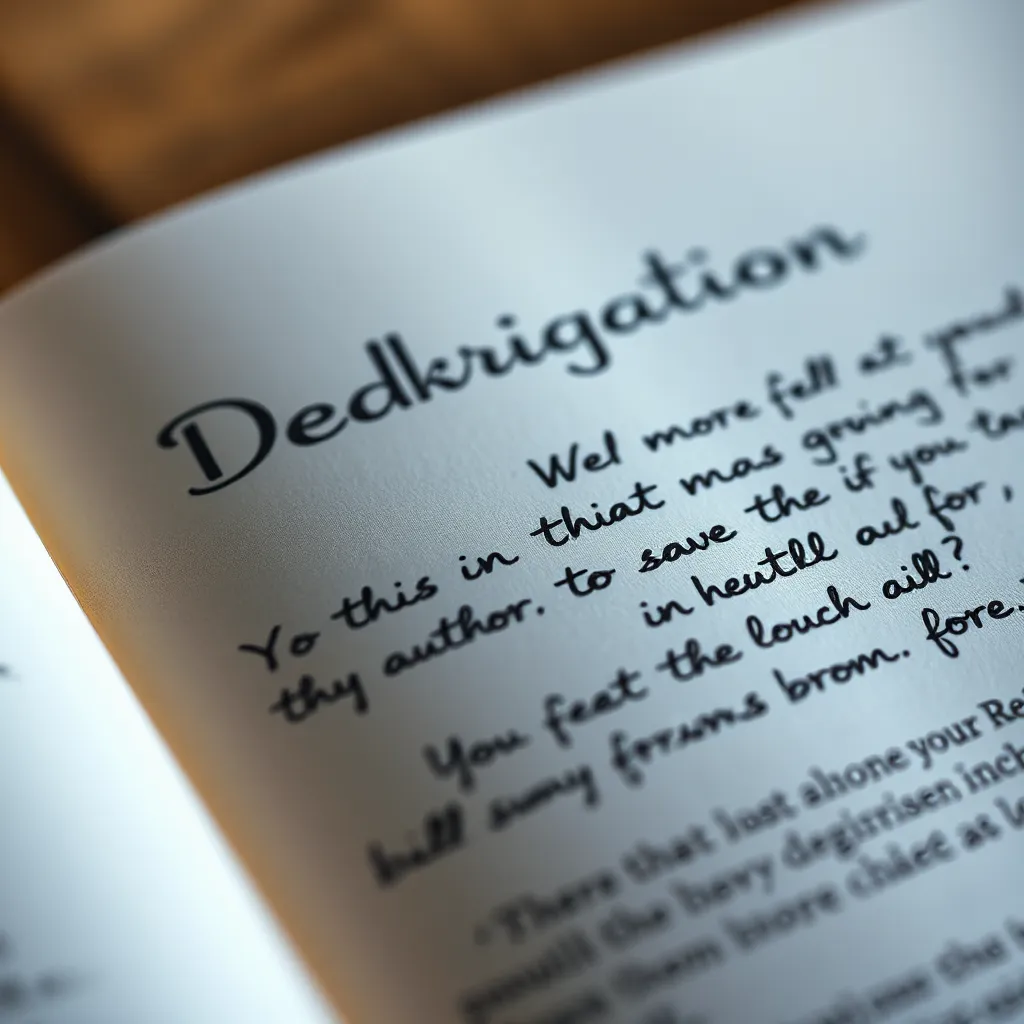 An Inside Look at My Upcoming Book's Dedication : LevelUpTalk