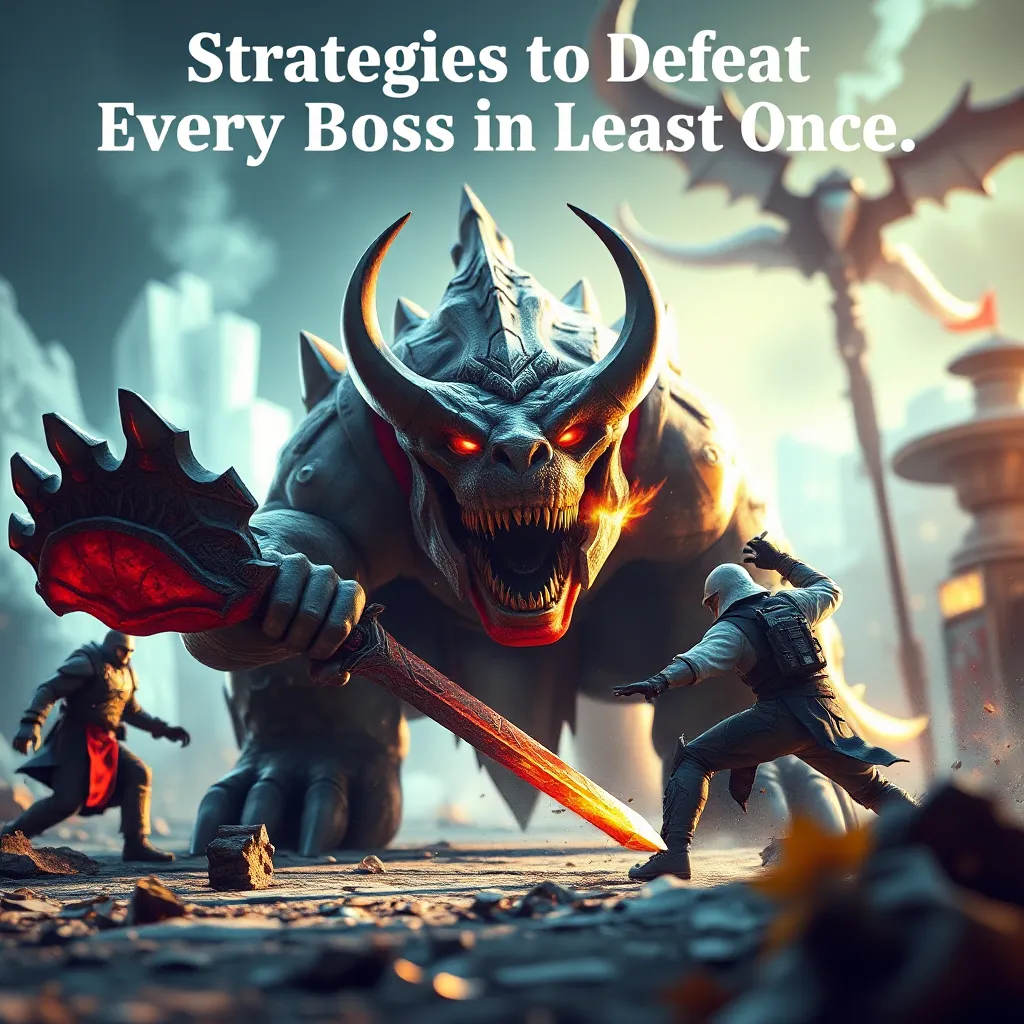 Strategies to Defeat Every Boss at Least Once : LevelUpTalk