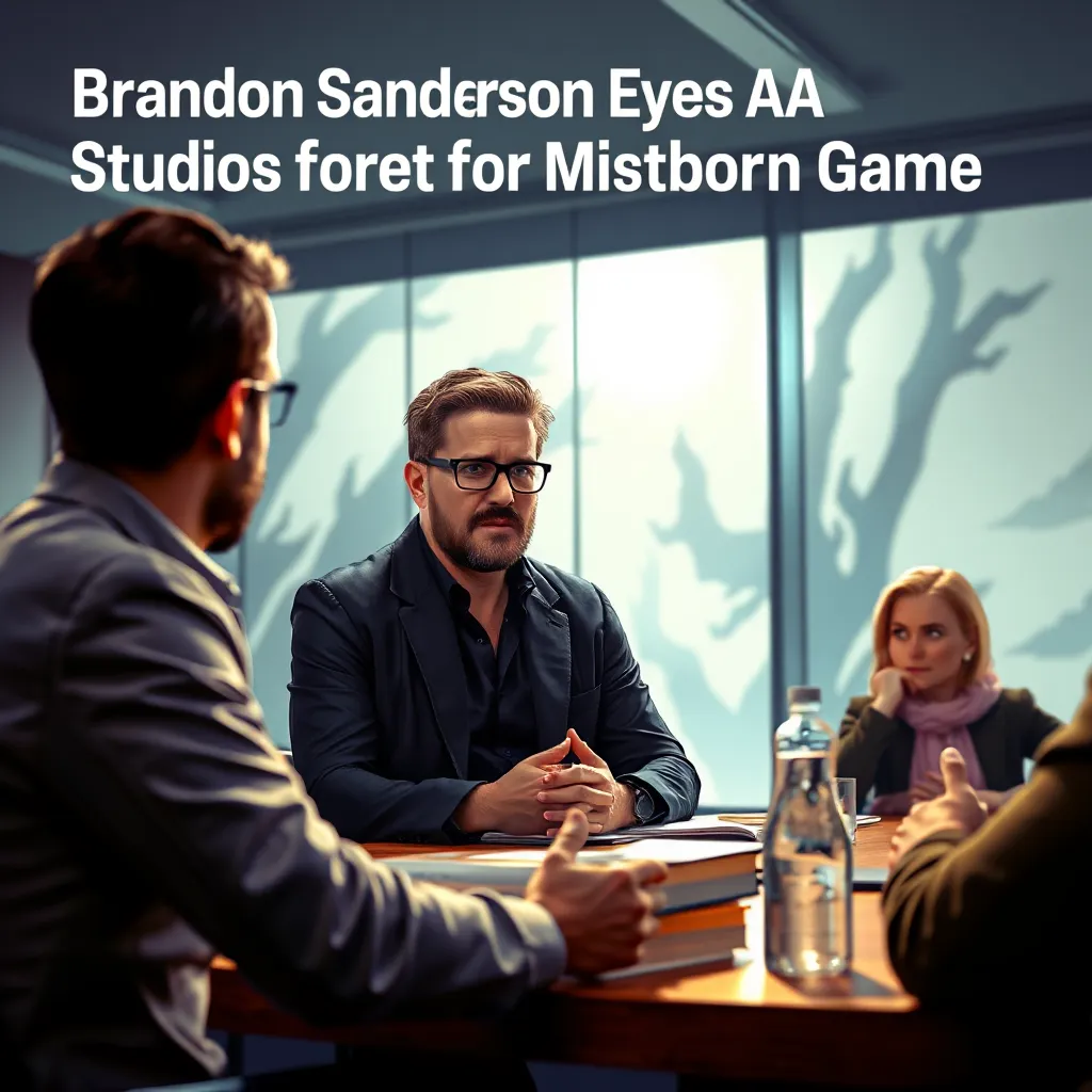 Brandon Sanderson Eyes AAA Studios for Mistborn Game : LevelUpTalk