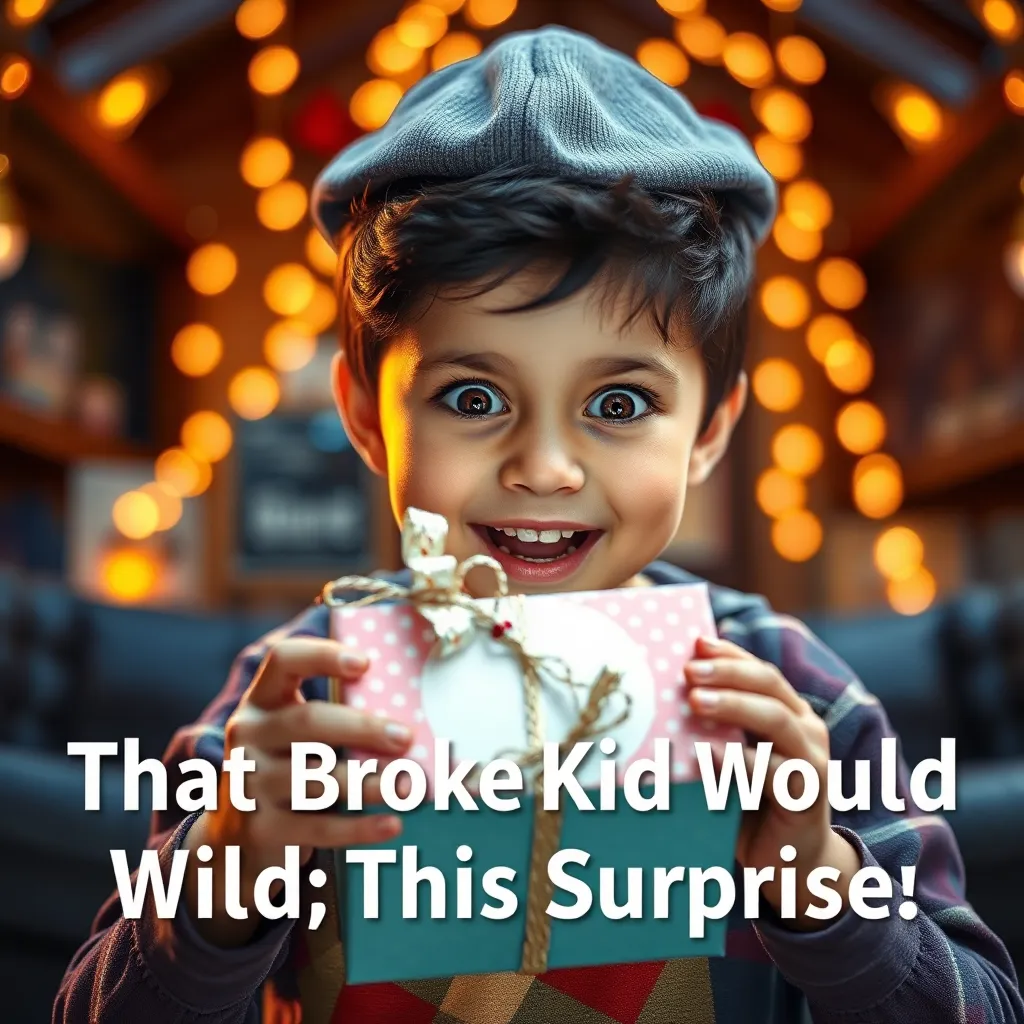 That Broke Kid Would Go Wild Over This Surprise : LevelUpTalk