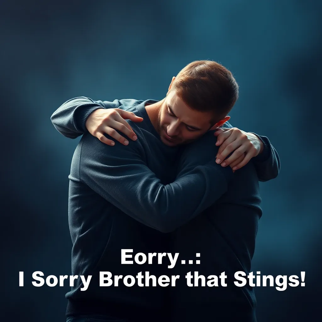 Emotional Message: I'm Sorry Brother That Stings : LevelUpTalk