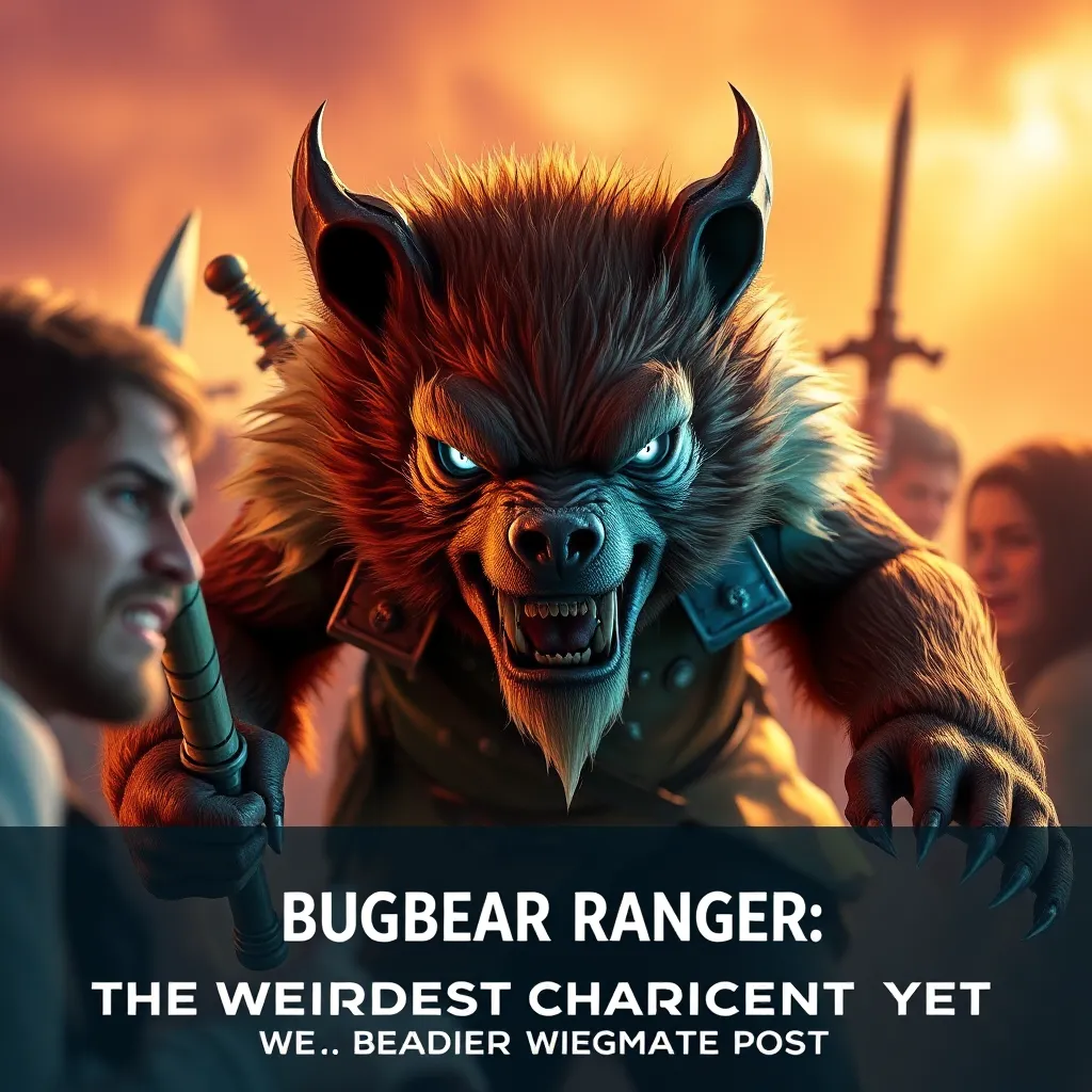 Bugbear Ranger: The Weirdest Character Concept Yet : LevelUpTalk