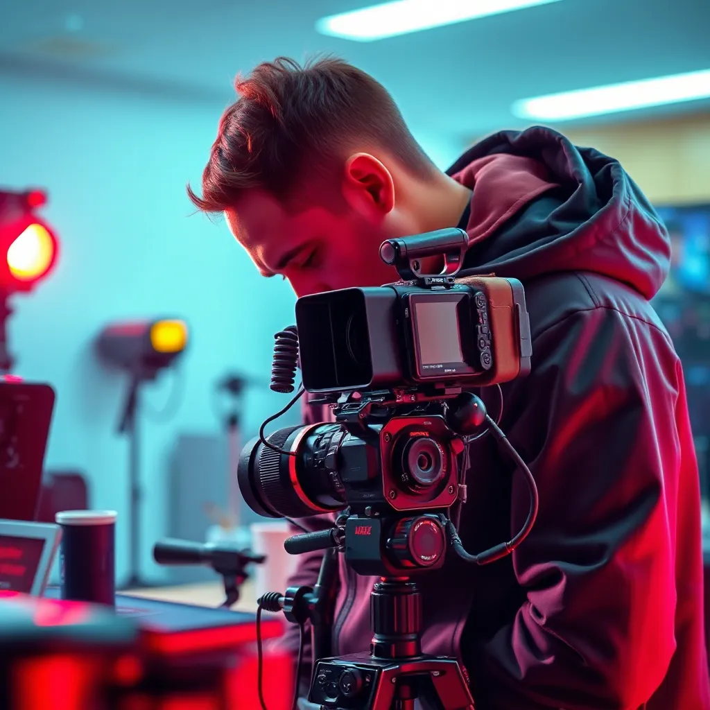 Rakai Ensures Equipment Functionality for Upcoming Shoot : LevelUpTalk