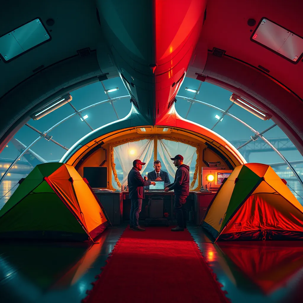 Campers Turn Plane Terminal Into Ultimate Standoff : LevelUpTalk