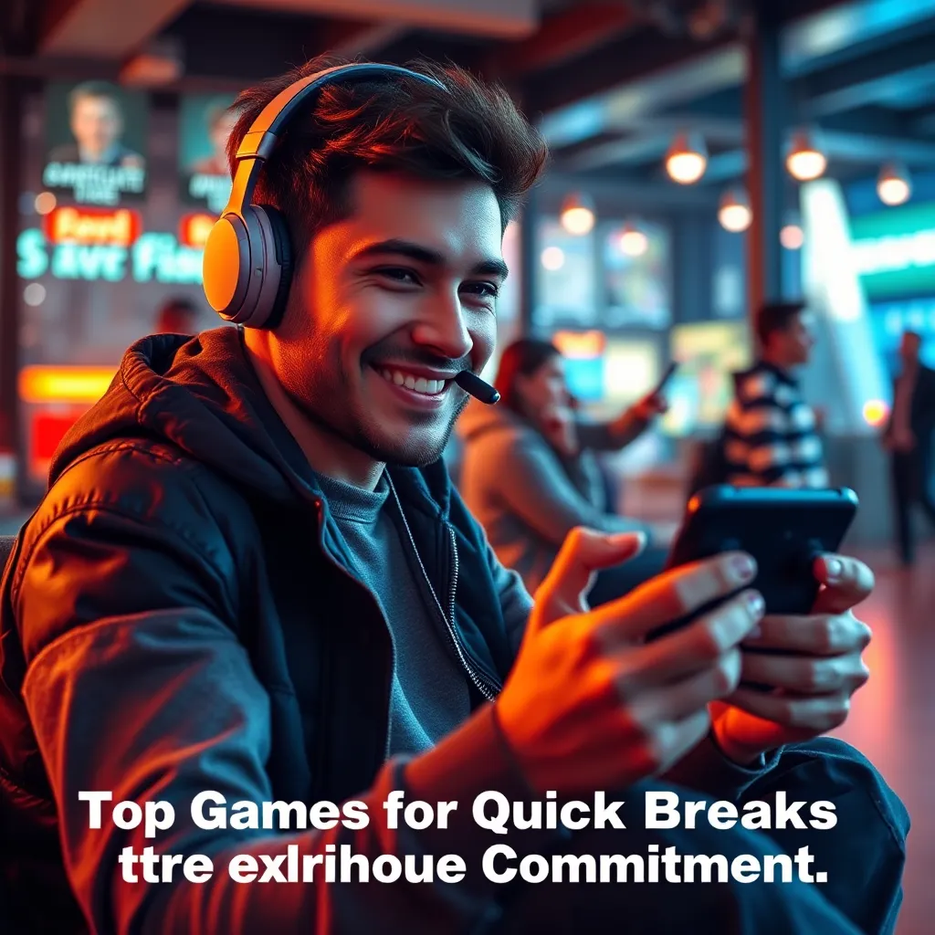 Top Games for Quick Breaks Without Commitment : LevelUpTalk
