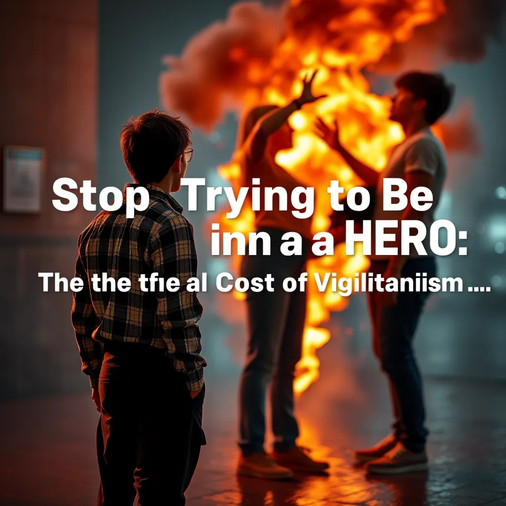 Stop Trying to Be a Hero: The Real Cost of Vigilantism : LevelUpTalk