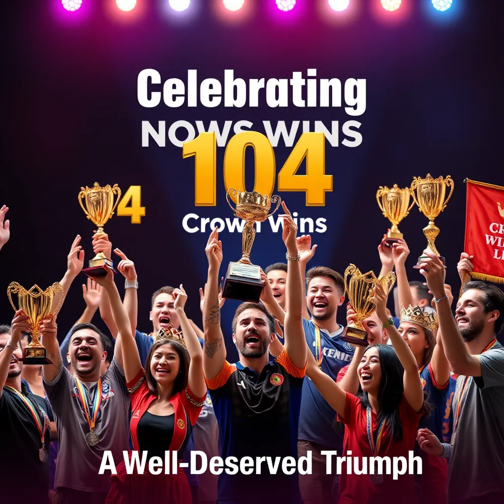 Celebrating 104 Crown Wins: A Well-Deserved Triumph : LevelUpTalk