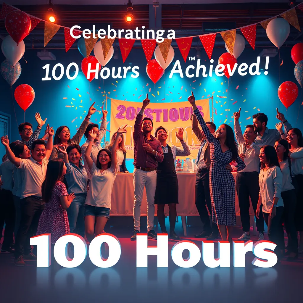 Celebrating a Milestone: 100 Hours Achieved! : LevelUpTalk