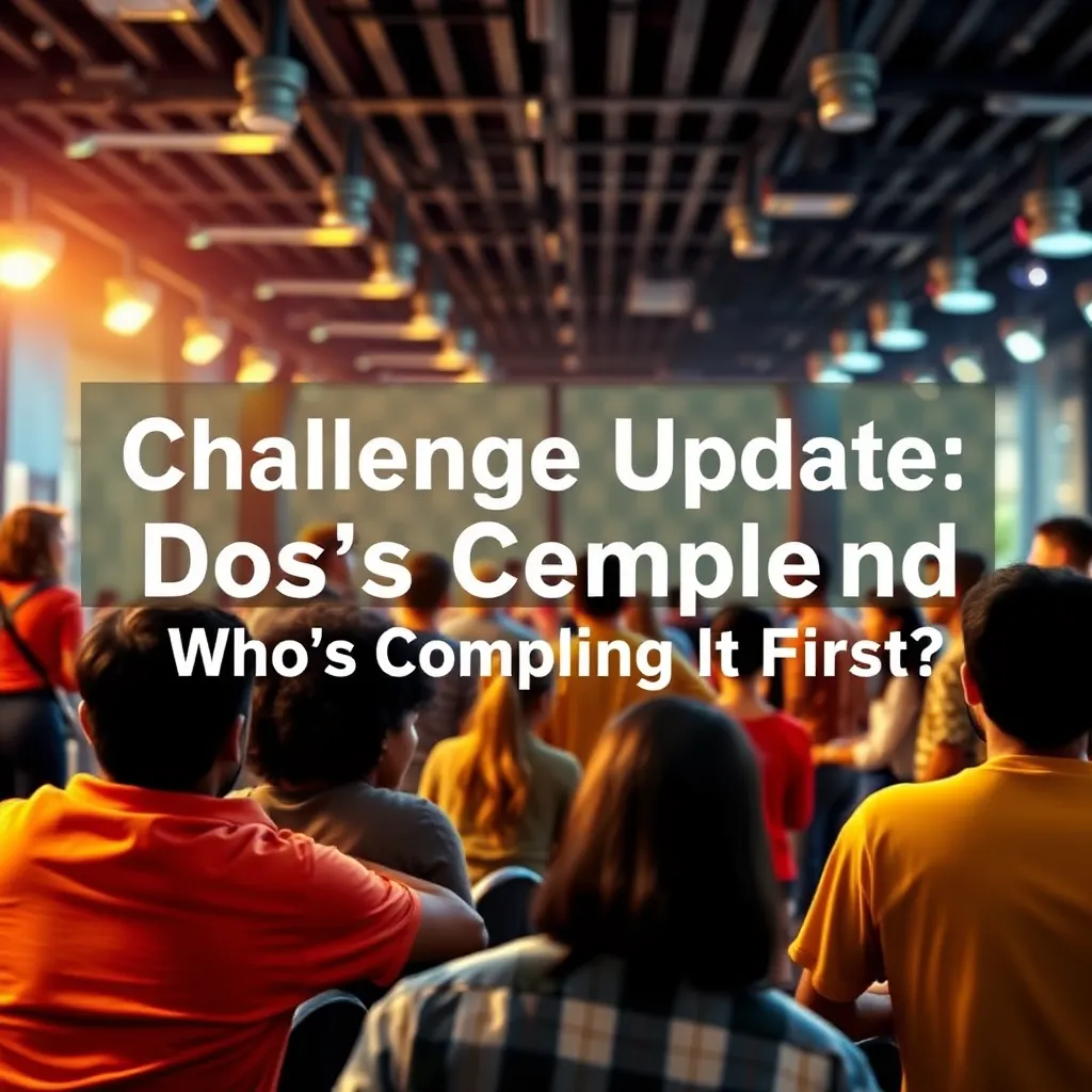Challenge Update: Who's Completing It First? : LevelUpTalk