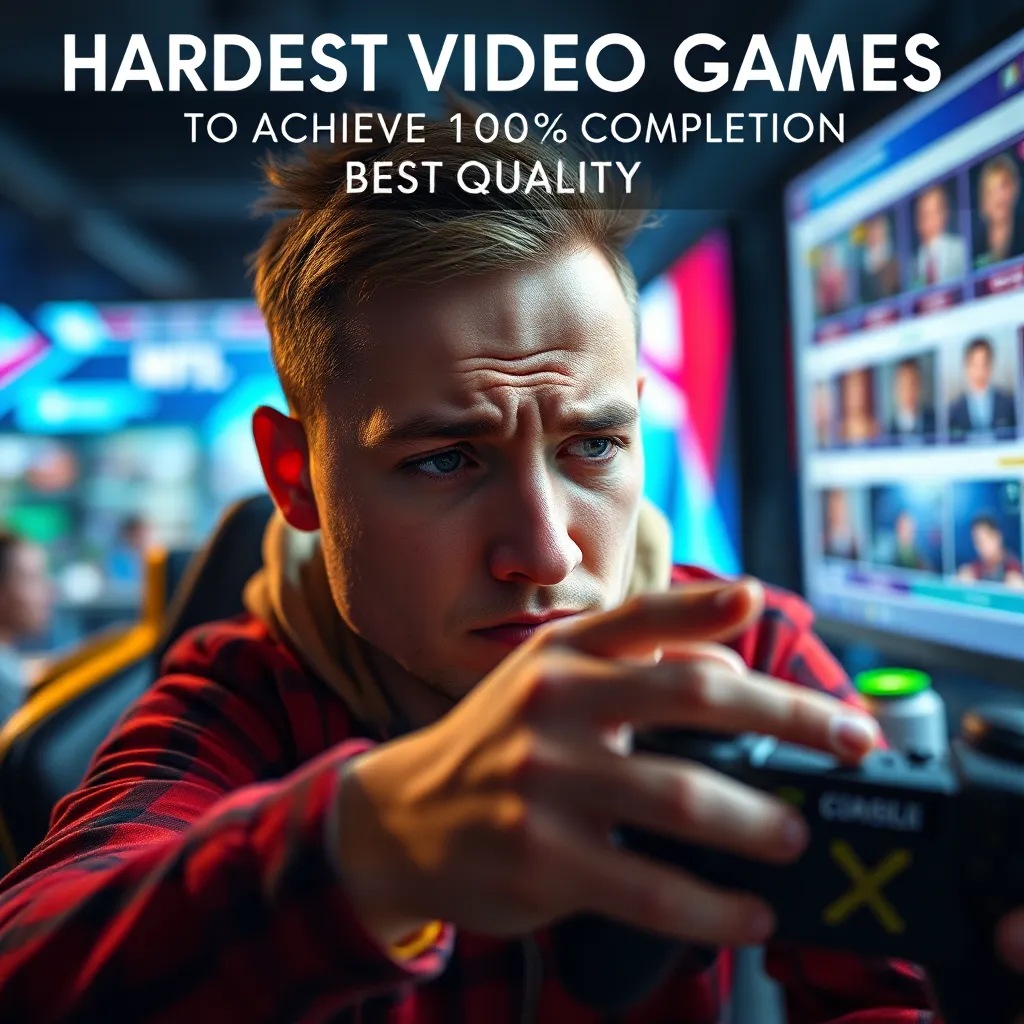 Hardest Video Games to Achieve 100% Completion : LevelUpTalk