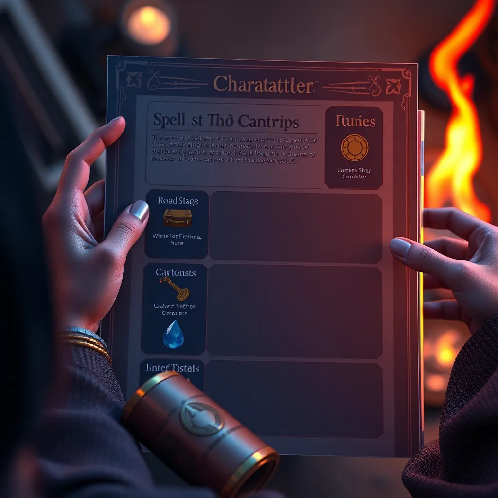 Best Character Sheet Generators for Spells and Cantrips : LevelUpTalk