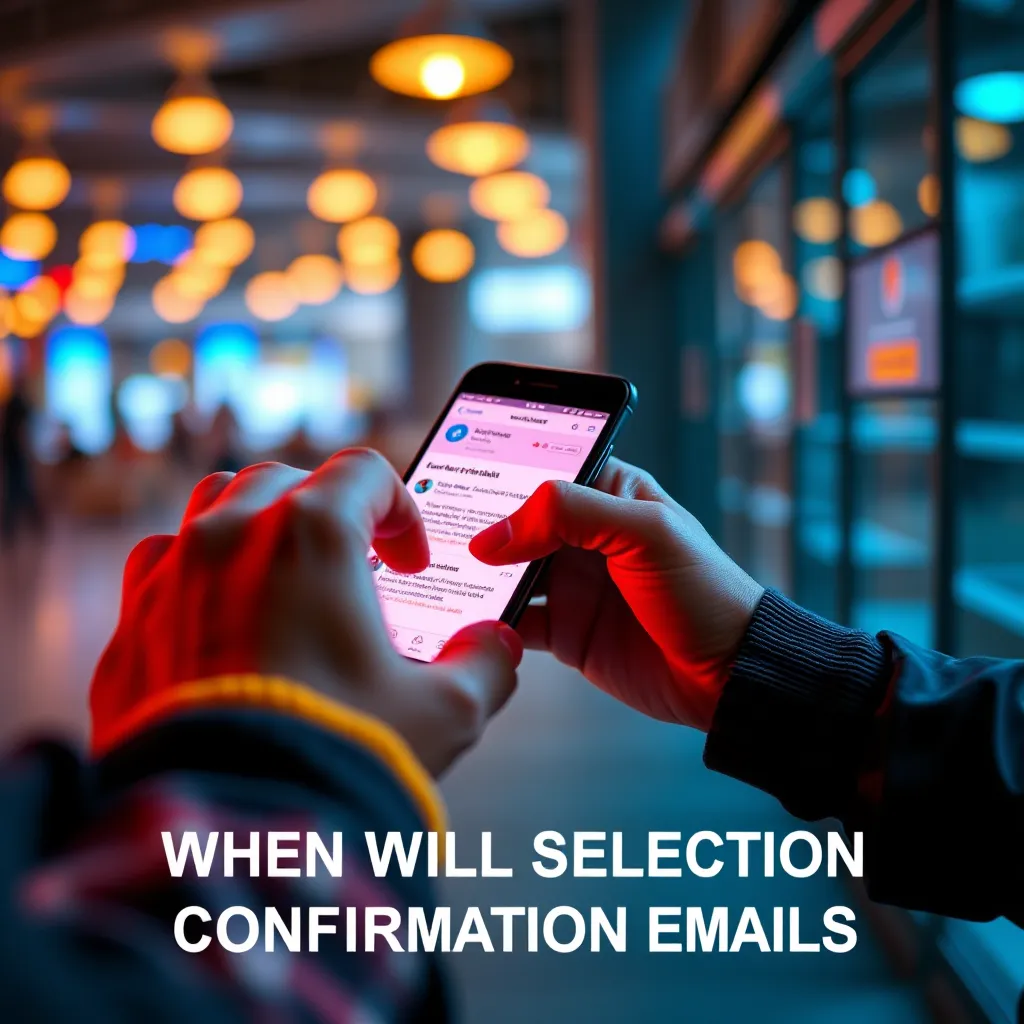 When Will Selection Confirmation Emails Be Sent Out? : LevelUpTalk