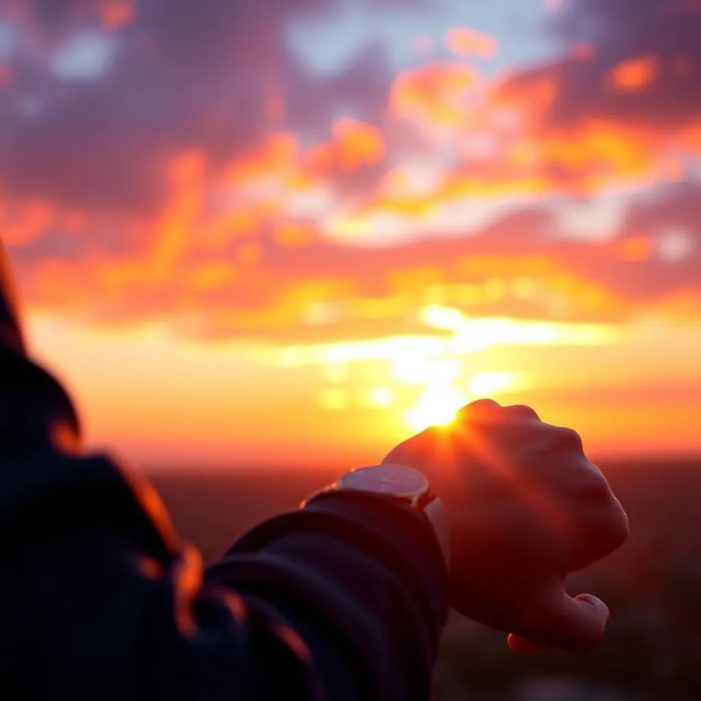 Checking Your Watch: Perfect Timing at Sunset : LevelUpTalk