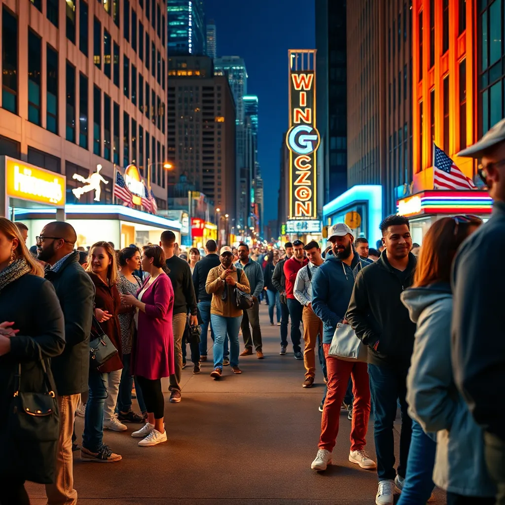 Chicago's 75-Person Line Draws WGN News Coverage : LevelUpTalk