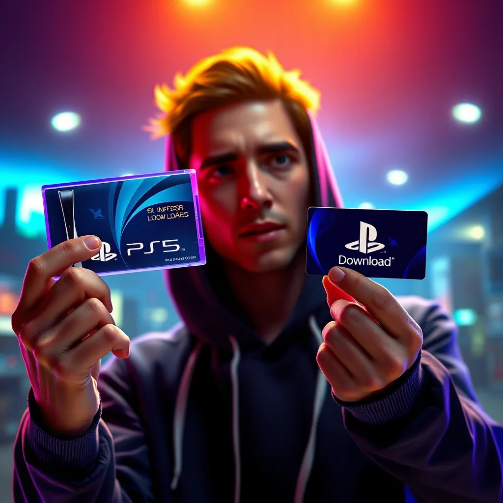 Choosing Between Physical and Digital Games for PS5 : LevelUpTalk