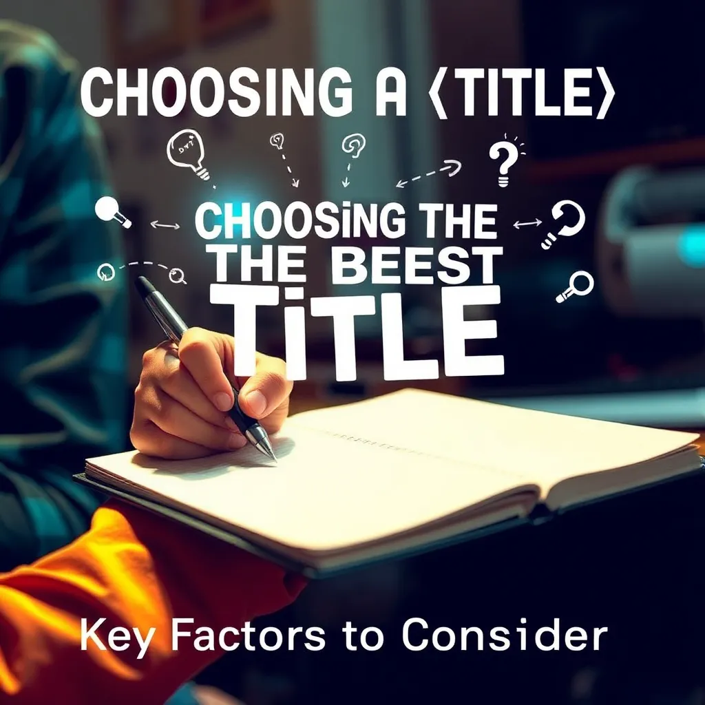 Choosing the Best Title: Key Factors to Consider : LevelUpTalk