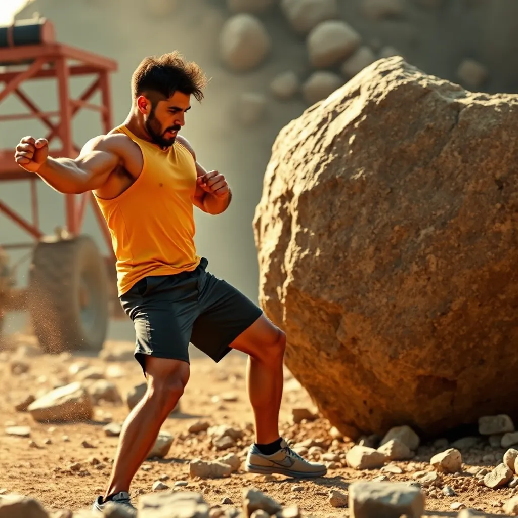 Chris's Incredible Strength: Moving Boulders with Punches : LevelUpTalk