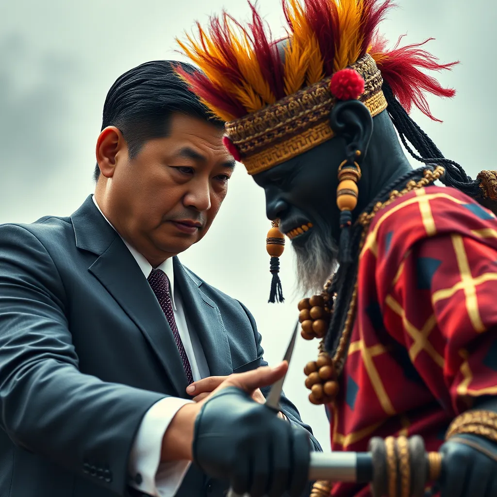 Chinese Boss Faces Off Against Ugandan Warriah in Clash : LevelUpTalk