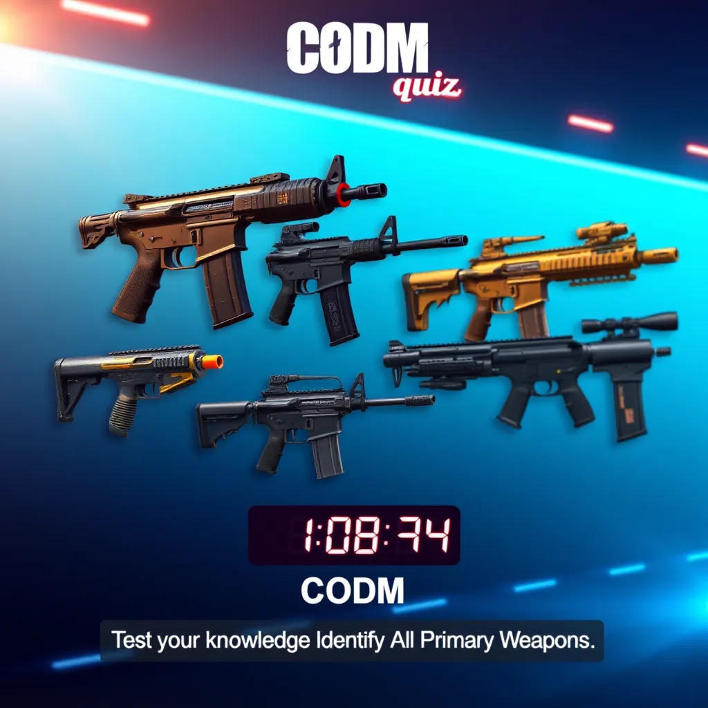Test Your Knowledge: Identify All Primary Weapons in CODM : LevelUpTalk