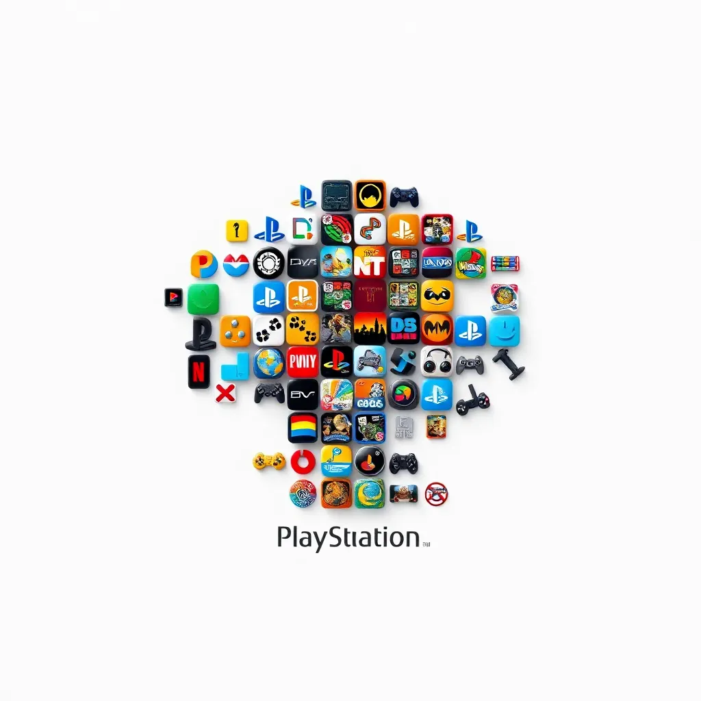 Creative Collage of 300 PlayStation 1 Save Icons : LevelUpTalk