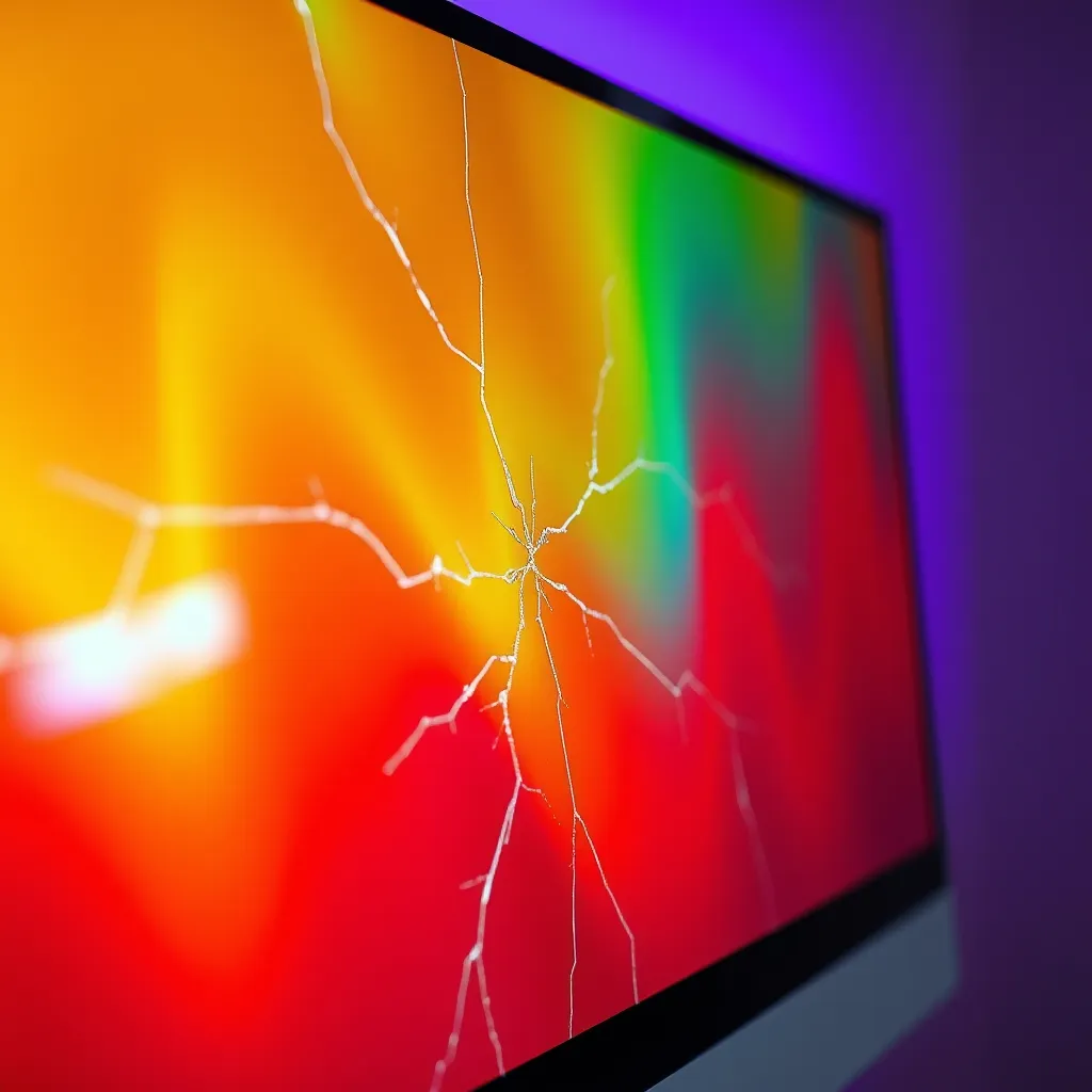 Colored Crack in New Monitor: Causes and Solutions : LevelUpTalk