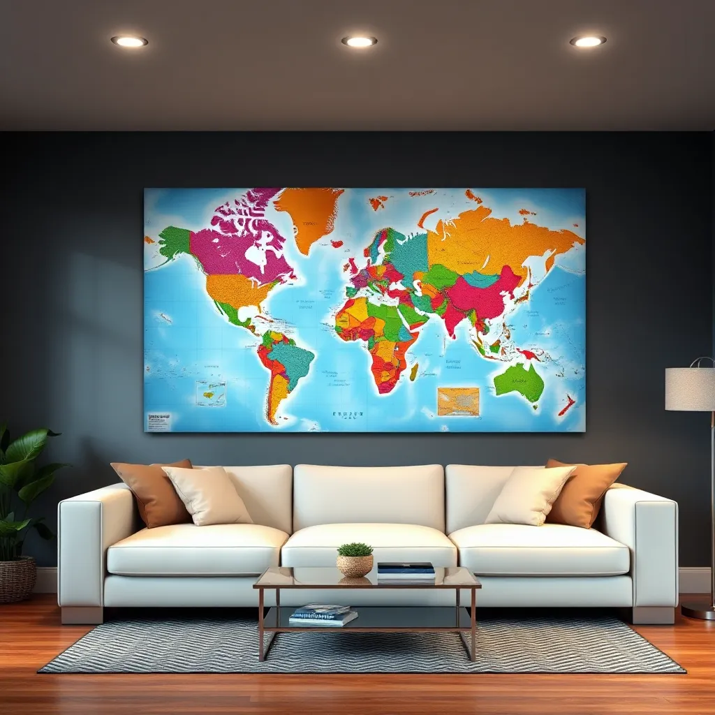 Creative Map Designs to Elevate Your Home Decor : LevelUpTalk