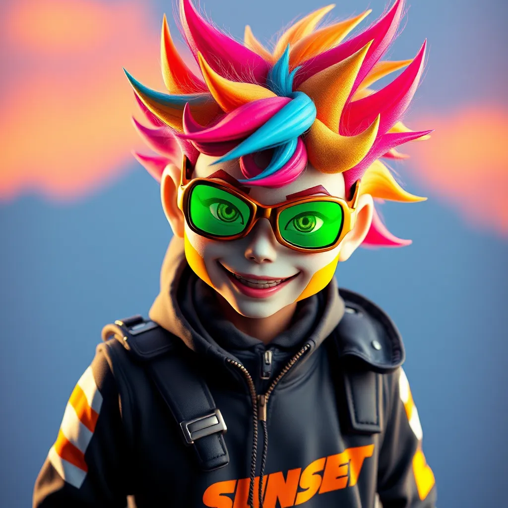 Stunning Art Commission of Character from Sunset Overdrive : LevelUpTalk